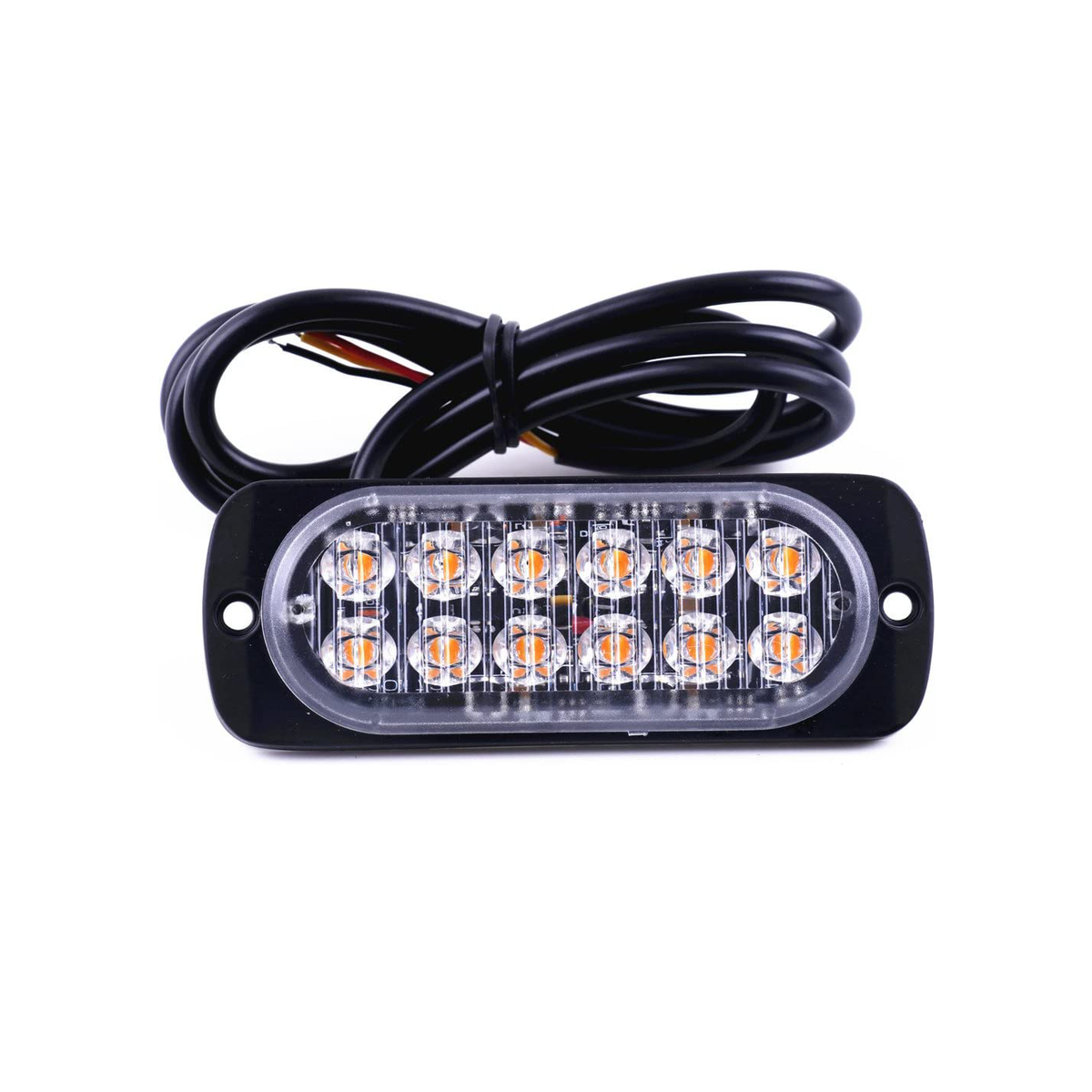 12 LED Strobe, Amber, 15 patterns – TowBrite