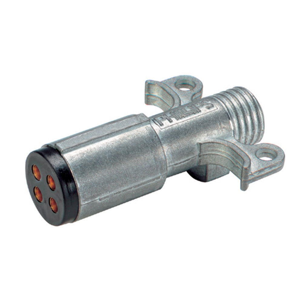 4-way Round Connector, Zinc – TowBrite